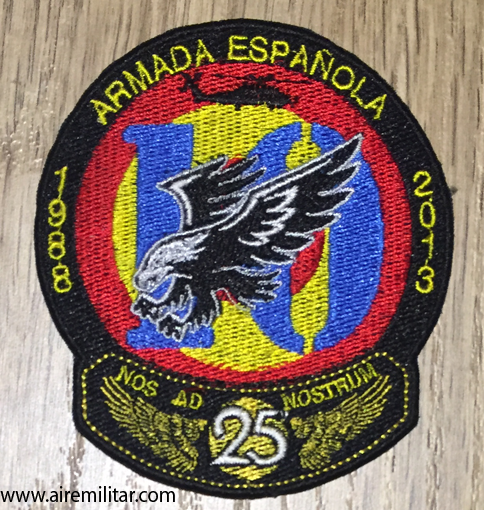 Escudo bordado Armada Española 10ª Escuadrilla 1988-2013 25 aniv ...